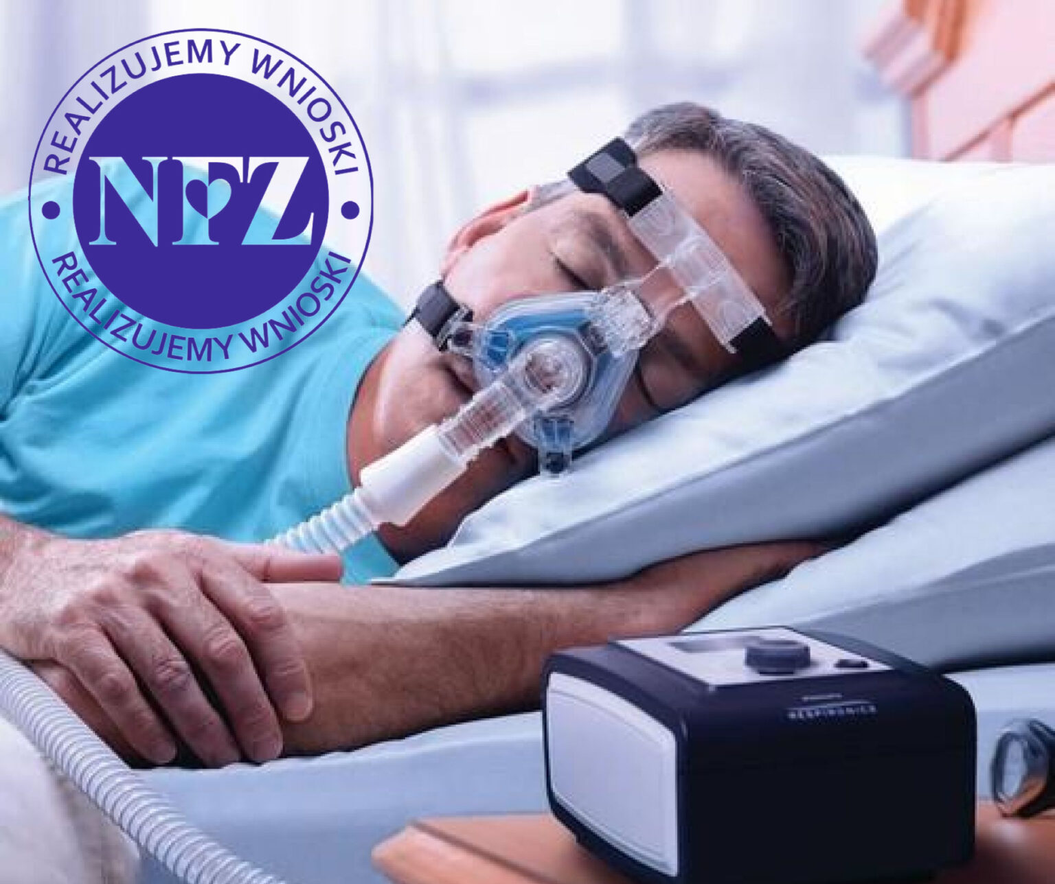 Hełm do terapii CPAP - Oddechowy